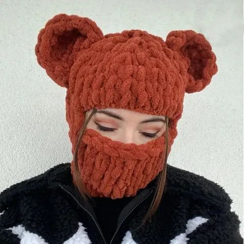 Handmade × Japanese Brand × Streetwear Handmade Knitted Balaclava Ski ...