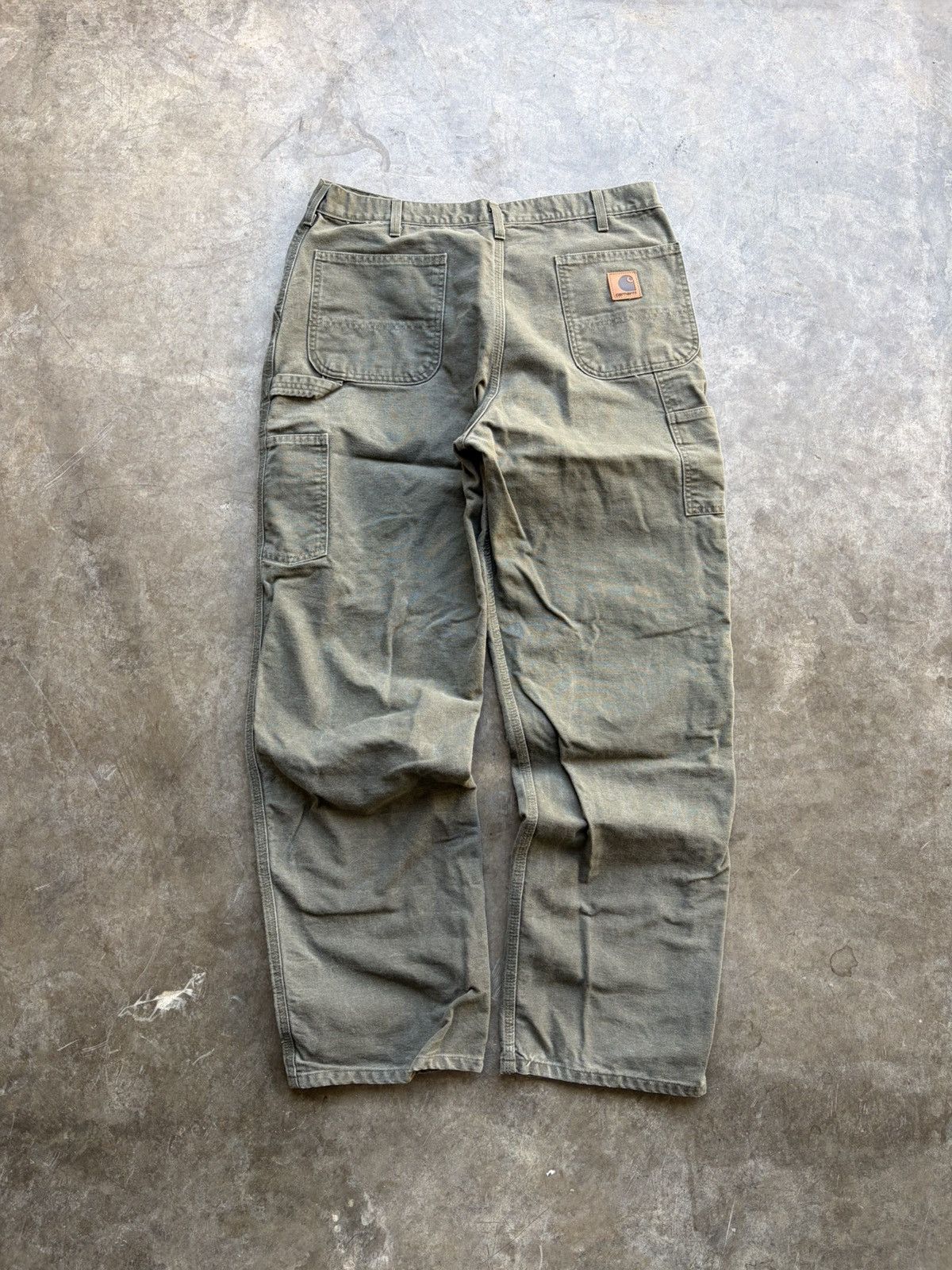 Carhartt Vintage 1990s Carhartt MOS Green Super Baggy Workwear Pants ...