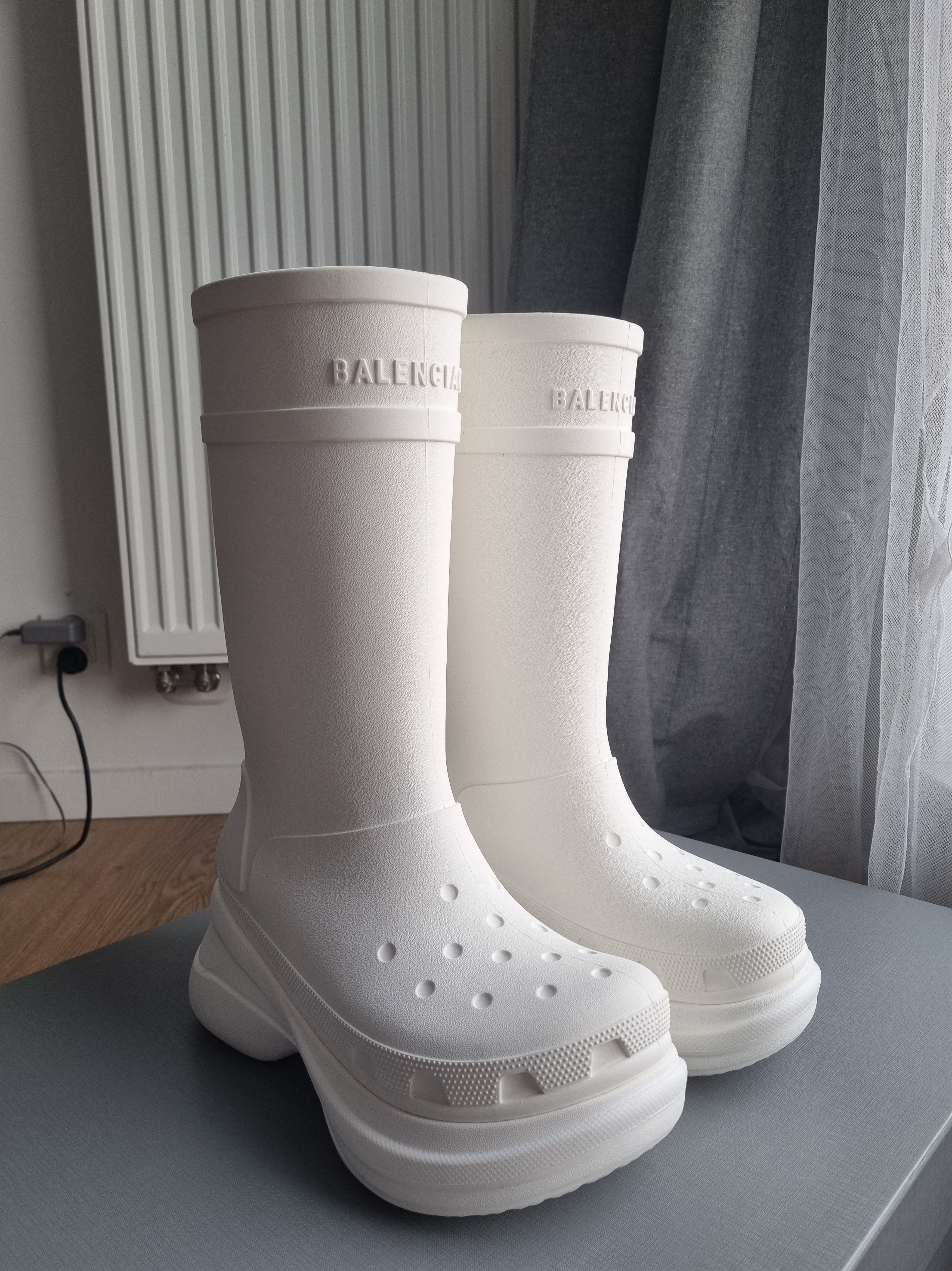Balenciaga × Crocs Balenciaga x Crocs Boot White | Grailed