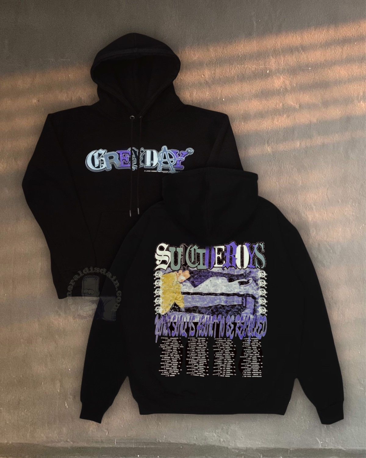 G59 Records × Pouya & $uicideboy$ Merch × Streetwear $uicideboy$ G59 greyday 2023 tour hoodie ...