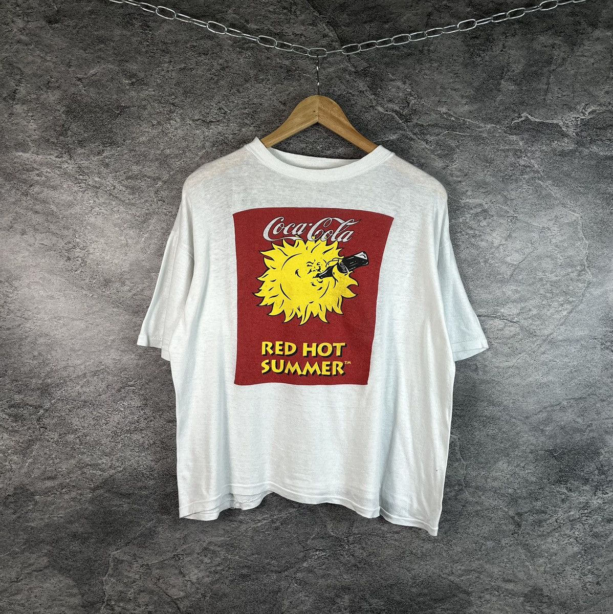 Vintage Coca Cola Red Hot Summer 80s Promo Vintage T-Shirt Boxy Fit | Grailed