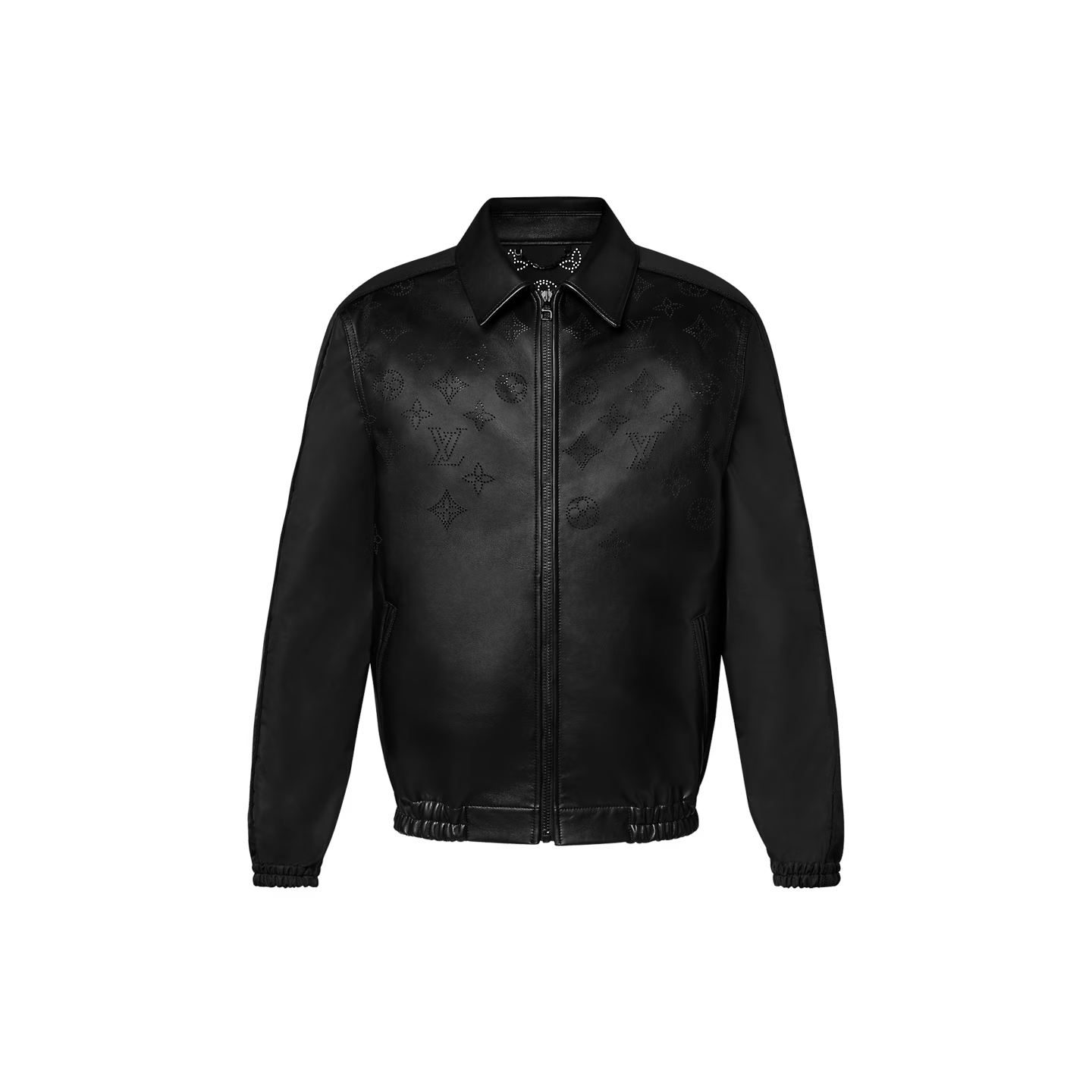 Louis Vuitton LOUIS VUITTON JACKET LEATHER MONOGRAM VARSITY DENIM ...