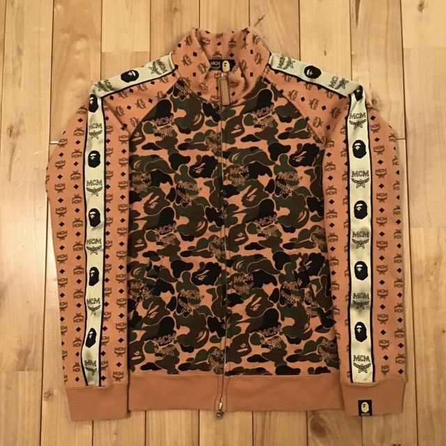 Bape × MCM BAPE × MCM BAPE camo Track Jacket a bathing ape | Grailed