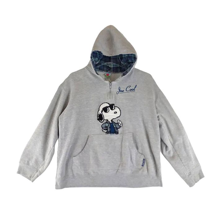 Peanuts Vintage Peanuts Snoopy Joe Cool Pullover Hoodie Sweatshirt