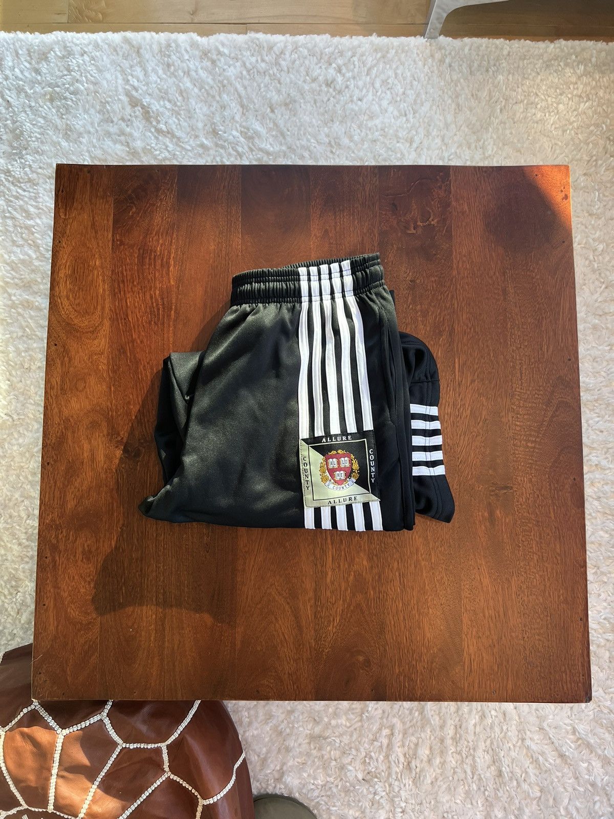 Designer × Other × Streetwear Black Allure county "CREST" Trackpants ...