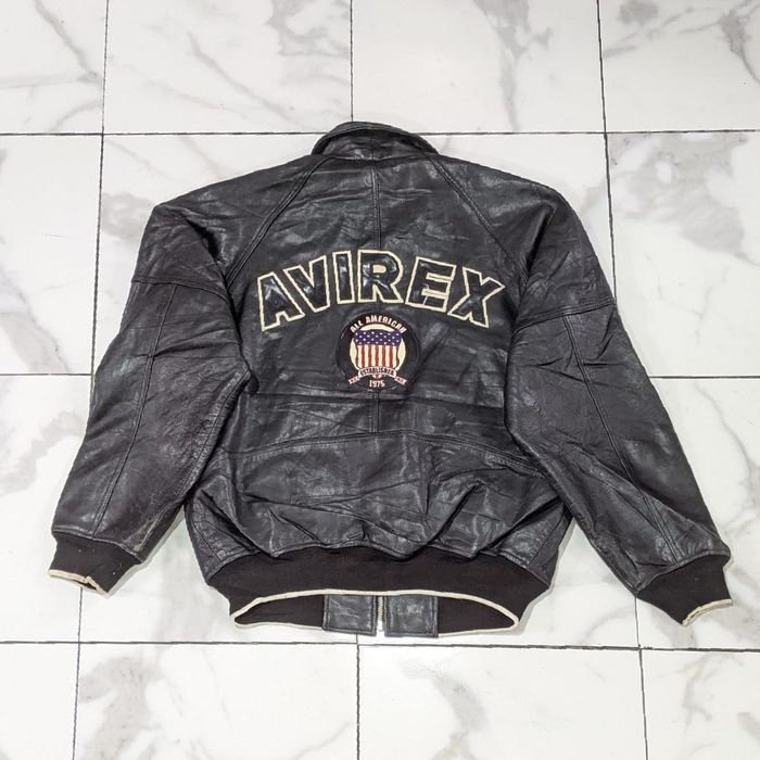Avirex Vintage Avirex Leather Varsity Jacket | Grailed