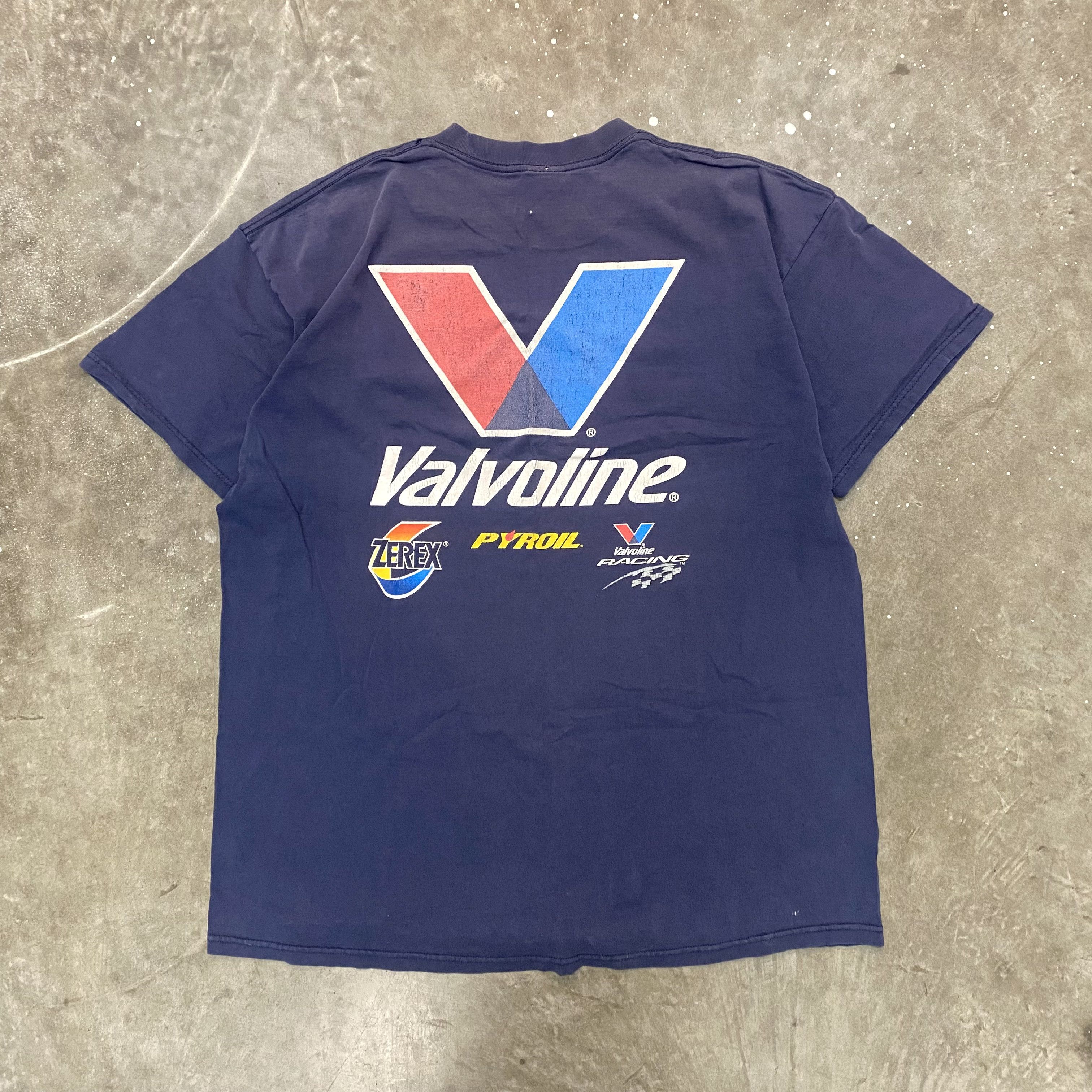 NASCAR × Vintage VTG Faded Valvoline Racing Graphic T Shirt NASCAR ...