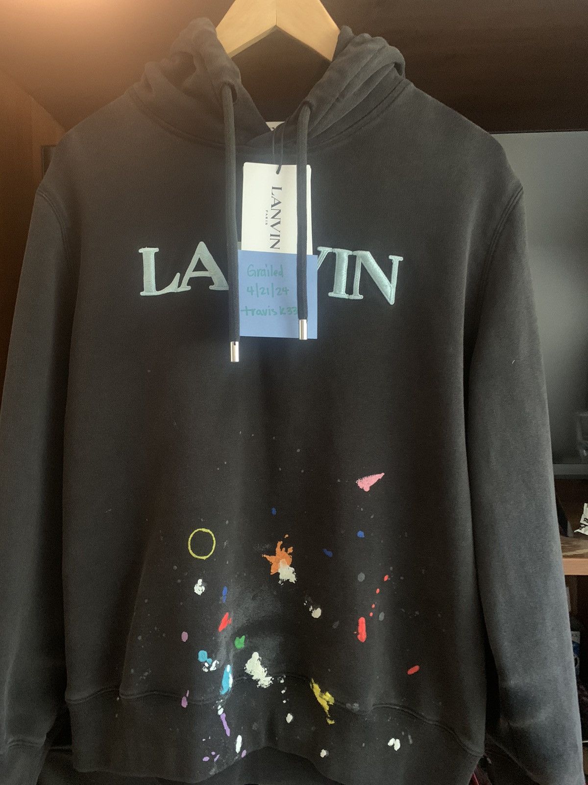 Lanvin Gallery Dept. x Lanvin Paint Splatter Hoodie | Grailed