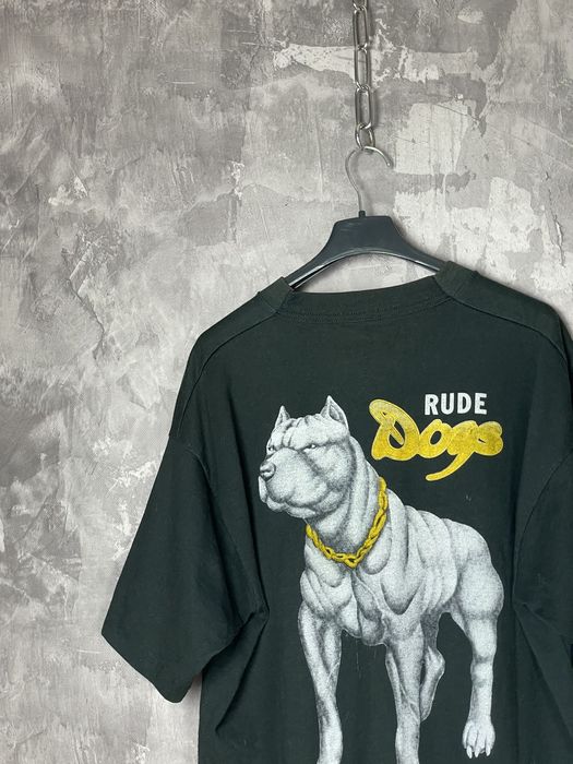 Vintage 1989 Single Stitch Rude Dogs Vintage Original Black Art Tee ...