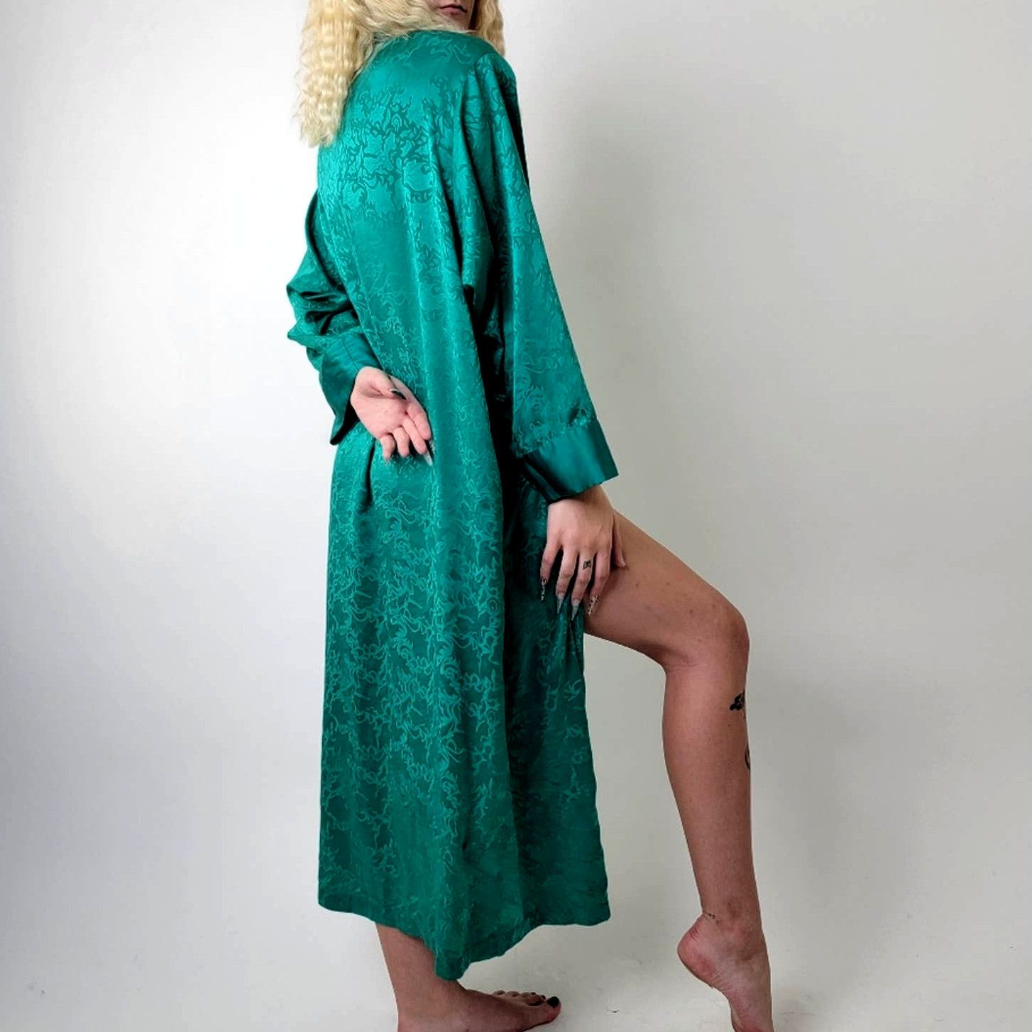 Victoria's Secret Vintage Victoria’s Secret Gold Label Green Floral ...