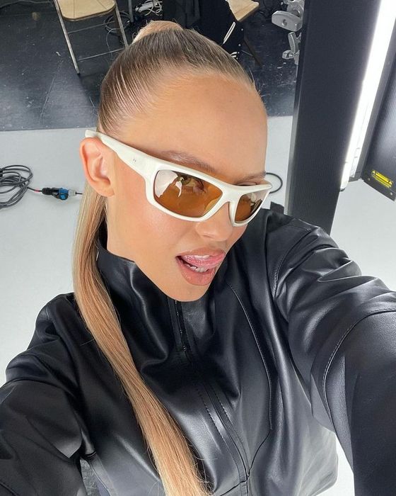 Lexxola Lexxola Cream Neo Sunglasses | Grailed