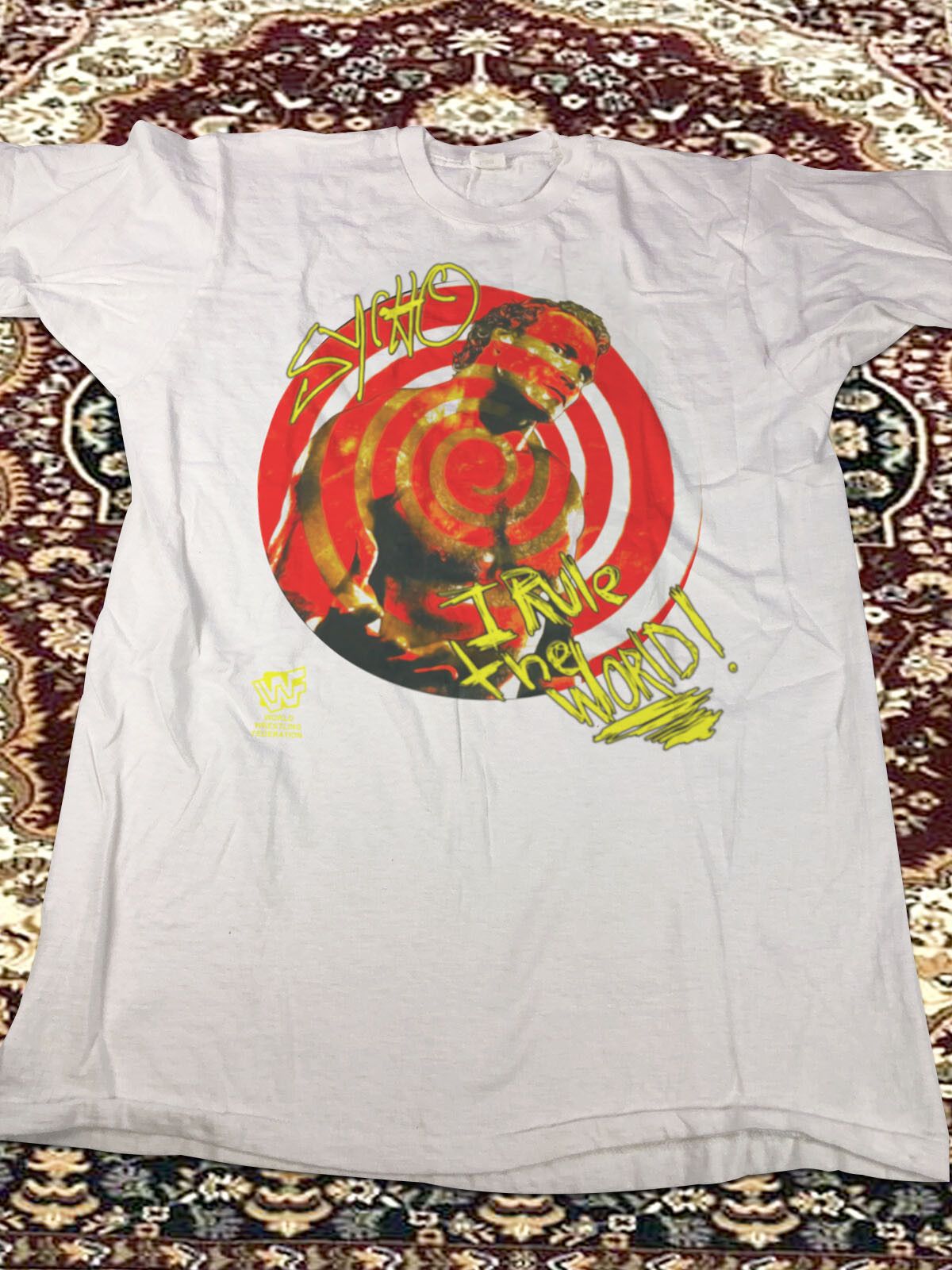 Vintage WWF WWE Sycho Sid T Shirt Sid Vicious Justice wrestling | Grailed