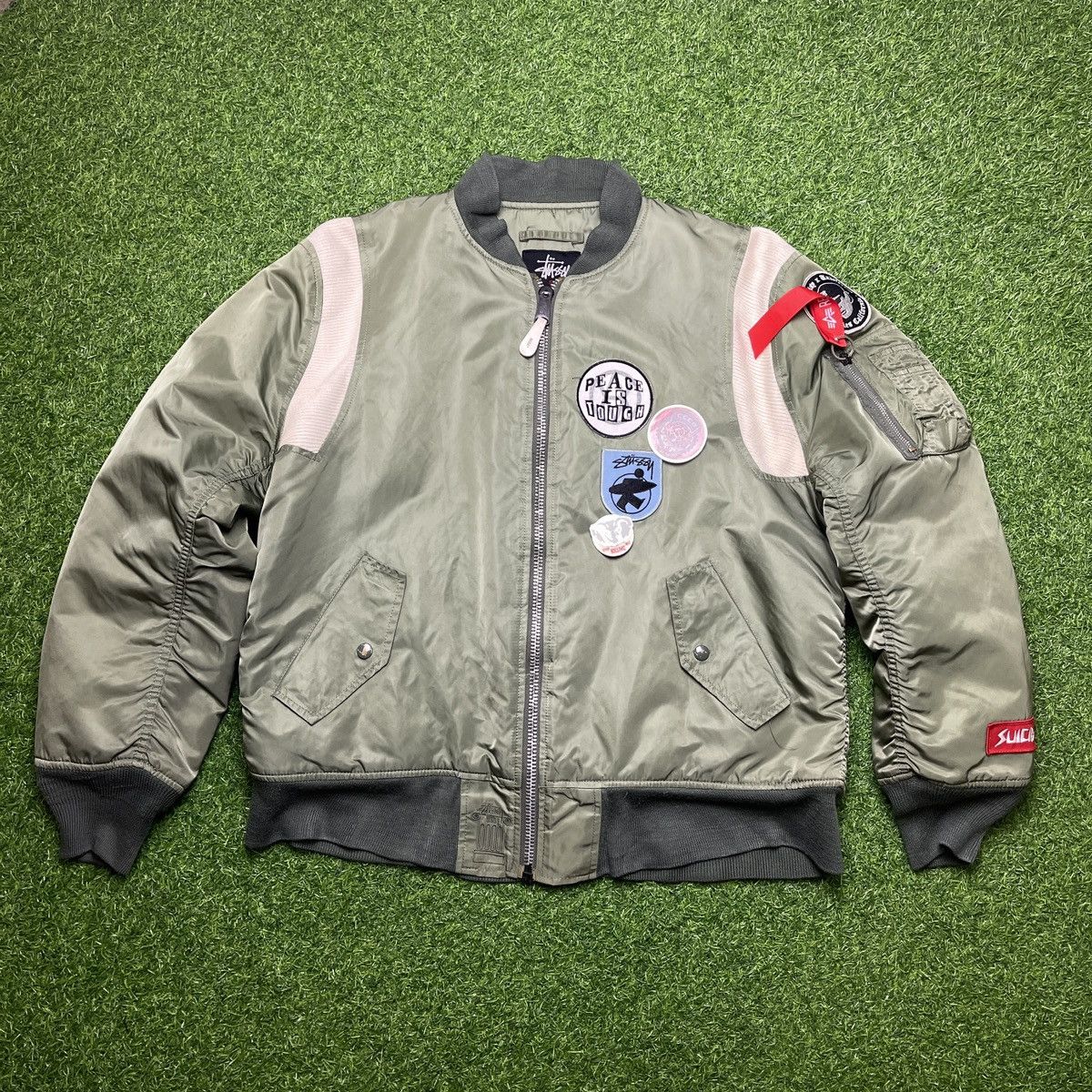 Alpha Industries × Fragment Design × Stussy 2006 Stussy x Alpha Industries MA-1 Bomber Jacket ...