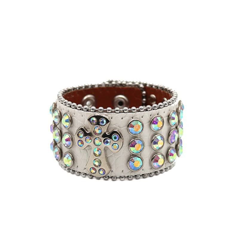 Avant Garde × Designer × Very Rare Y2K Opium Cross Iced Swag Bracelet ...