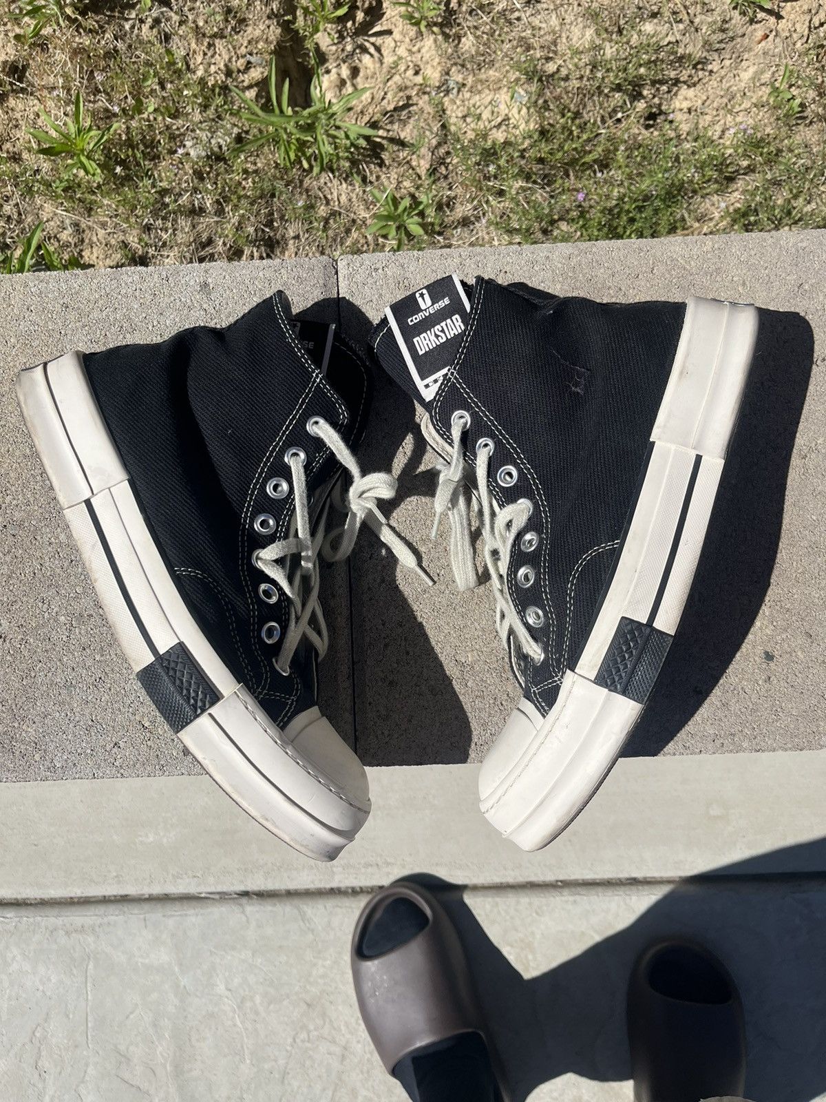 Converse × Rick Owens Drkshdw RICK OWENS DRK SHADOW CONVERSE SIZE 9 ...