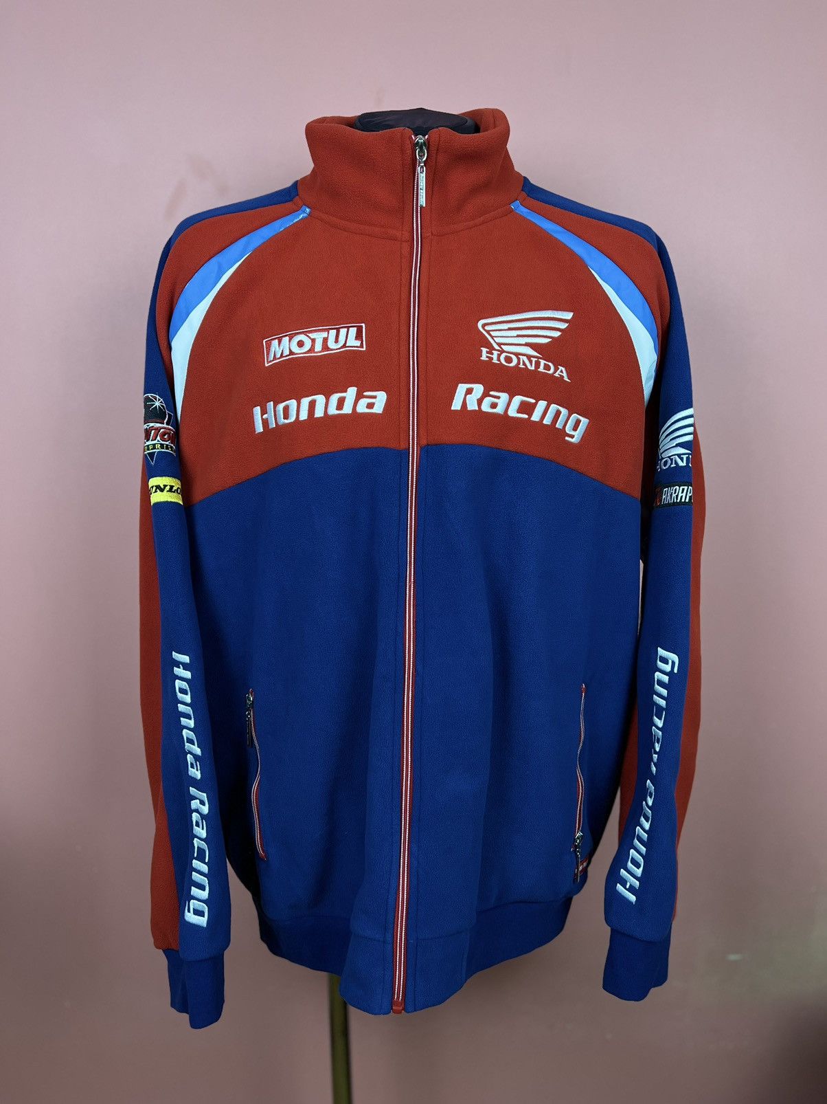 Honda × Racing × Vintage Honda racing fleece jacket vintage clinton ...