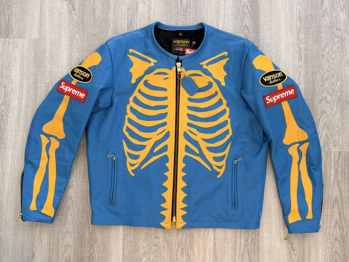 Supreme Supreme x Vanson Leather Bones Jacket Mens XL | Grailed