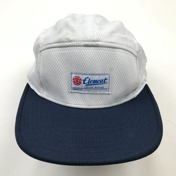 Element Element Hat Cap Strapback Five Panel White Blue Adjustable ...