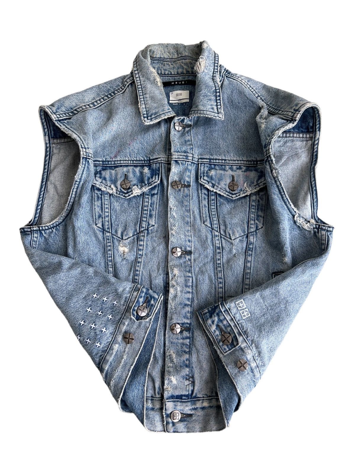 Ksubi OG Ksubi 🇦🇺 Rockstar Denim Sleeveless Trucker Type-3 Jacket | Grailed