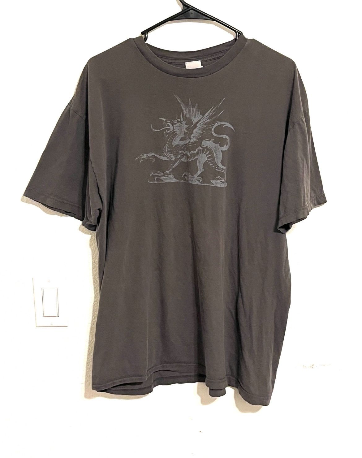 Affliction × Utility Pro Wear × Vintage Vintage Grey Dragon Graphic Tee ...