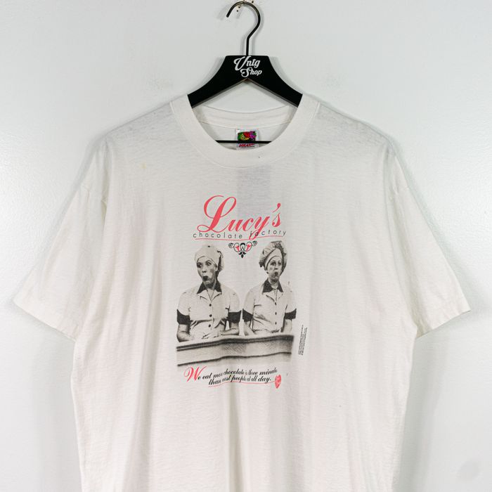 Vintage 1996 CBS Inc Lucy's Chocolate Factory I Love Lucy T-Shirt | Grailed