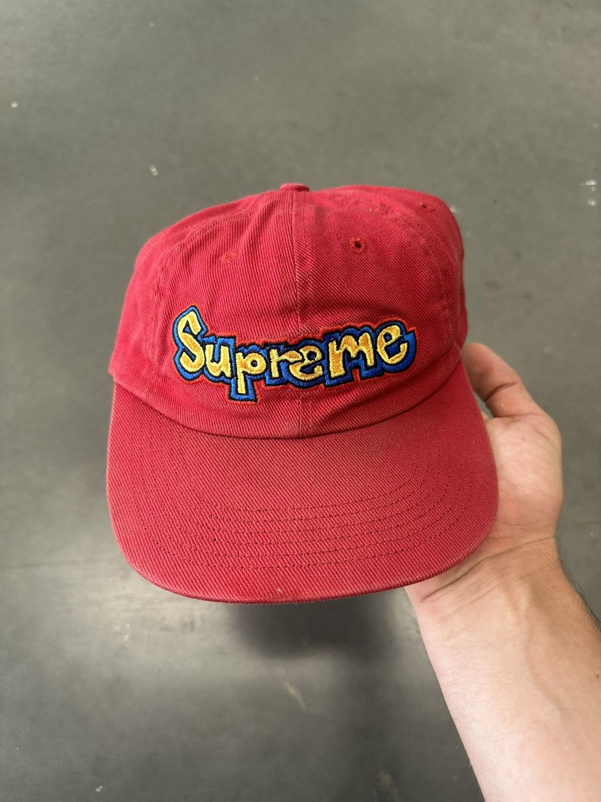 Supreme Vintage Supreme Script Logo hat | Grailed
