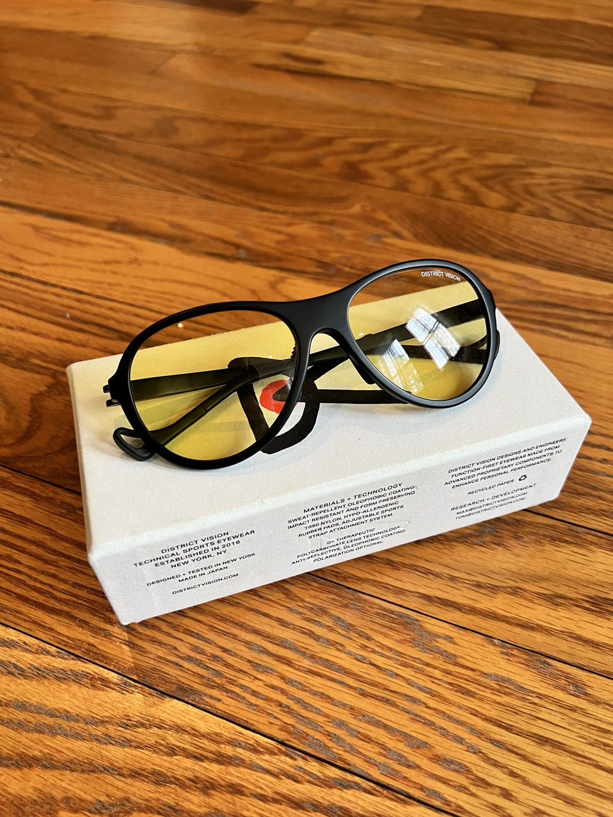 District Vision District Vision Kaishiro Black D+ Sport Yellow | Grailed