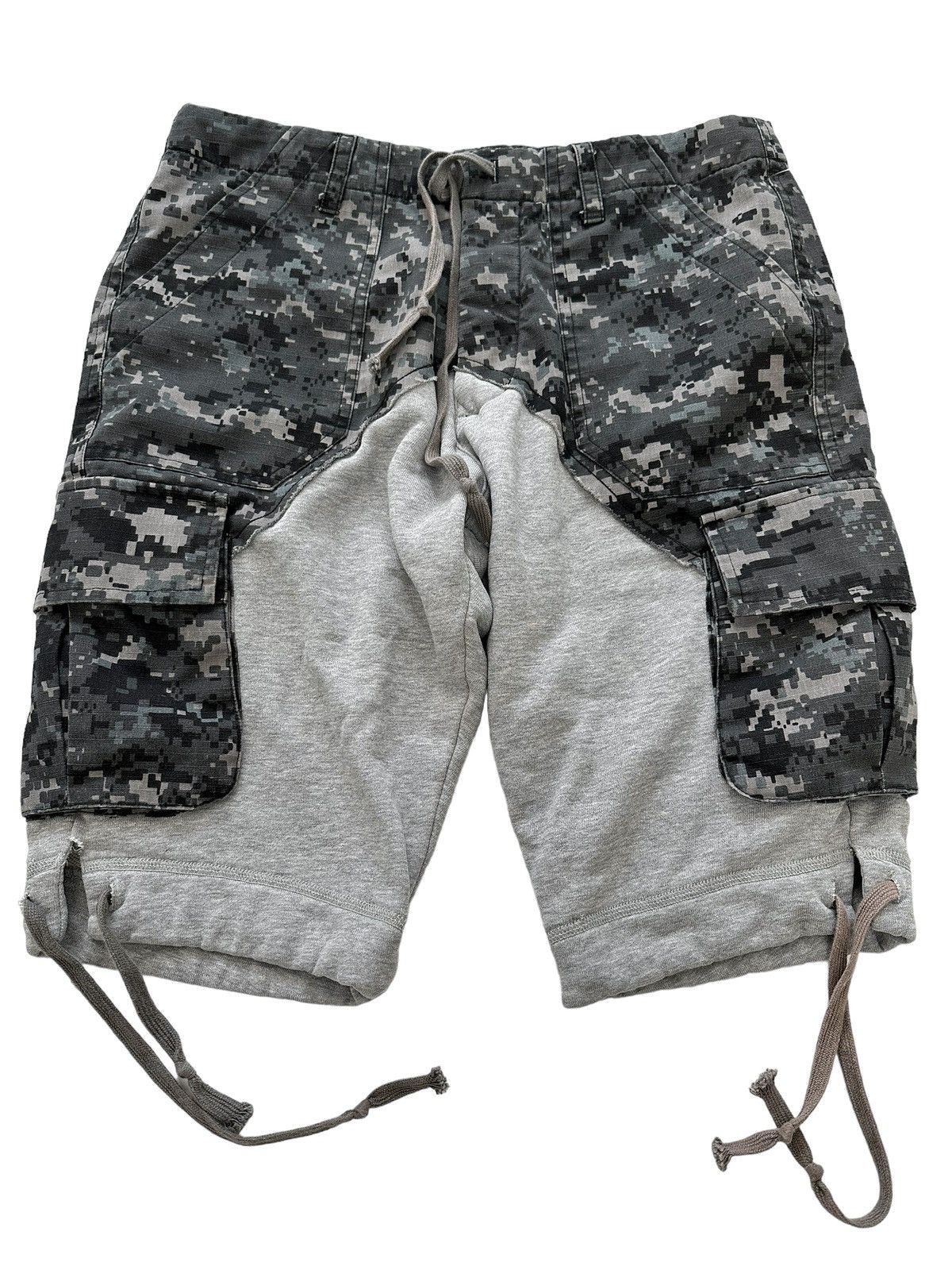 Greg Lauren Sample Unreleased Digi Digital Camo 50/50 Jungle Short | Grailed