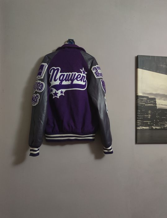 Vintage Vintage Dilly Letter Jackets K Newspaper Varsity Jacket | Grailed