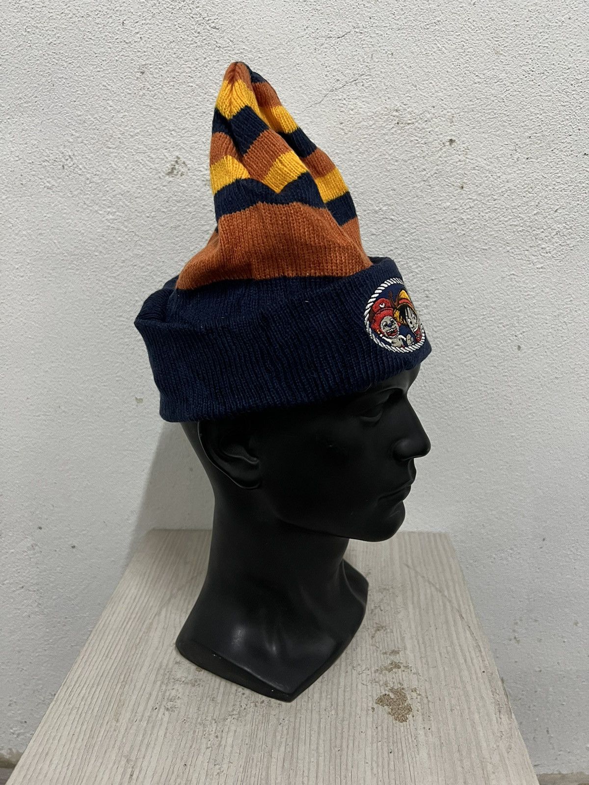 Cartoon Network One piece Cartoon Striped Beanie Hat | Grailed