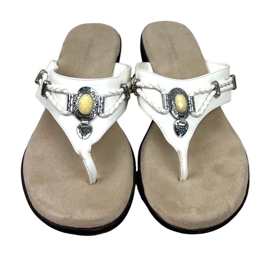 G.H. Bass & Co. GH Bass Womens Sandals Tyler 11M Demi Wedge Flip Flop ...