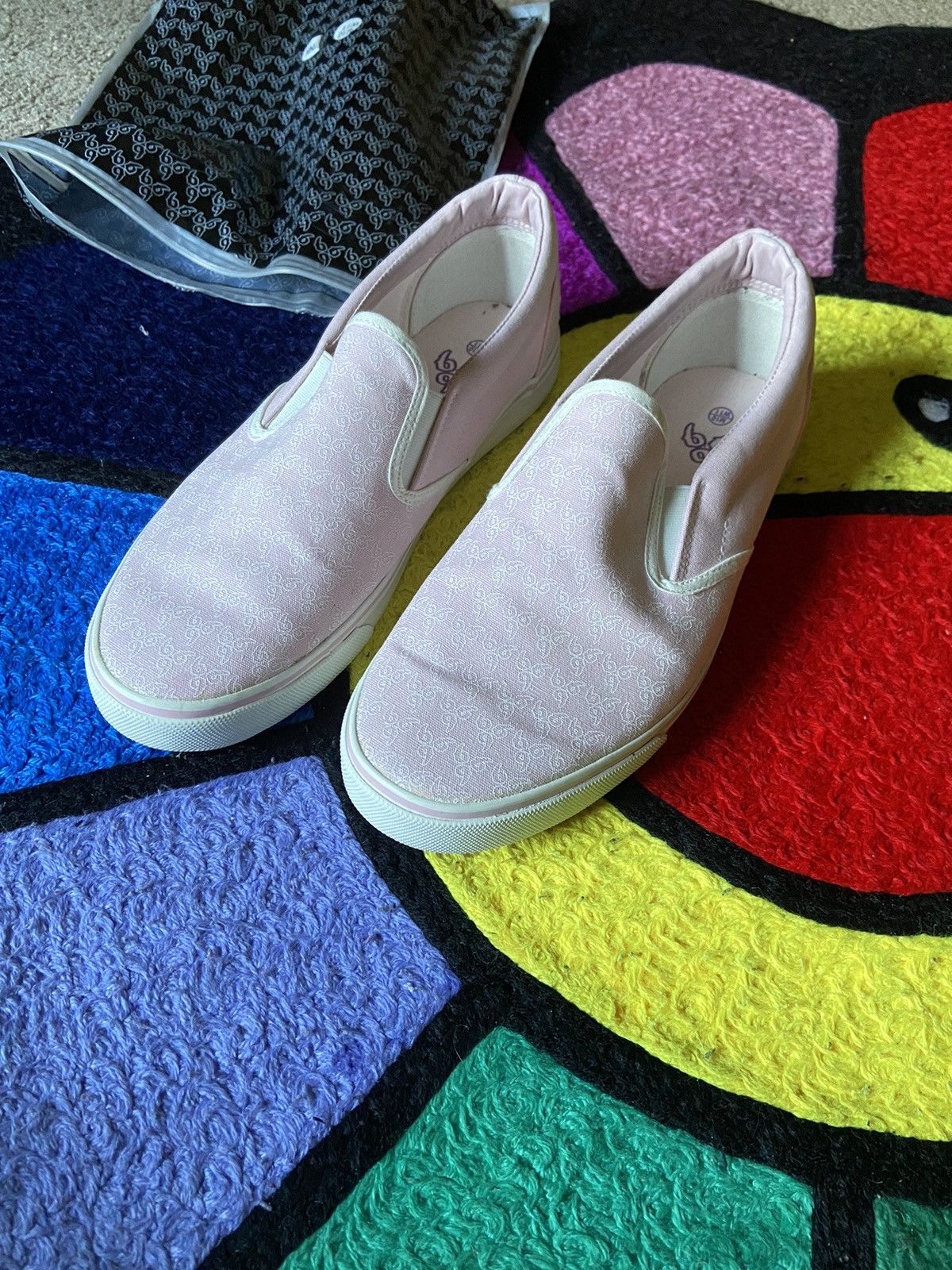 Vintage Juice Wrld 999 no vanity pink slip ons | Grailed