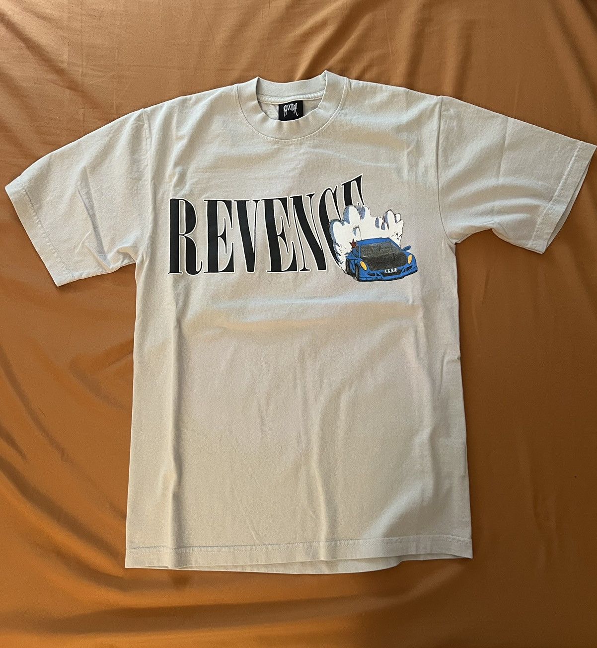 999 Club × Revenge Revenge Juice WRLD Burnout Tee Cement | Grailed