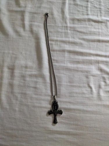 Cuban Link Chain Ankh Cross Pendant Necklace | Grailed