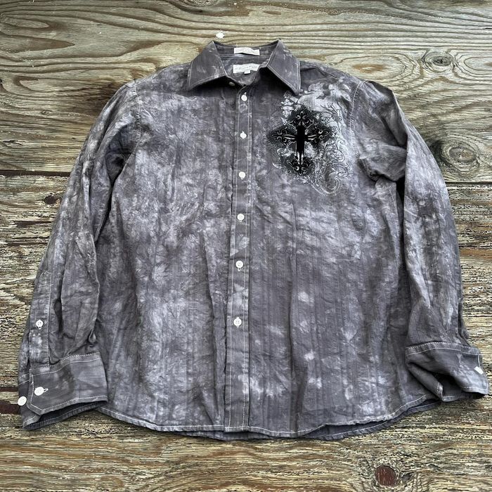 Vintage Cyber Grunge Y2k Button Up Shirt | Grailed