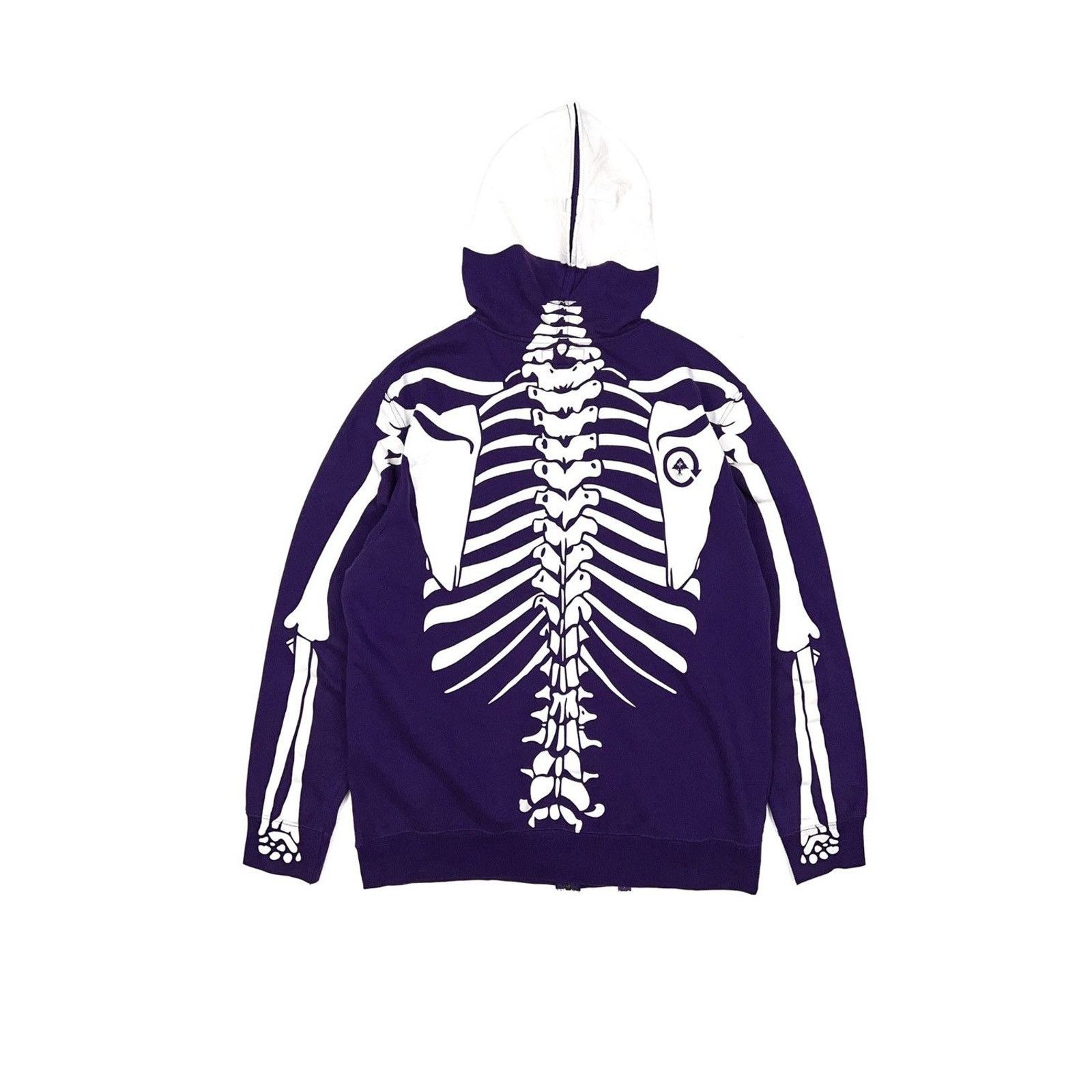 Vintage Authentic LRG 2005 Dead Serious Skeleton Rare Purple Hoodie ...