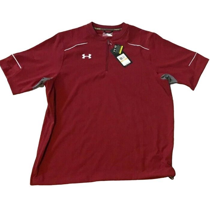 Under Armour Under Armour UA Mens Ultimate Cage Jacket Pullover Red ...
