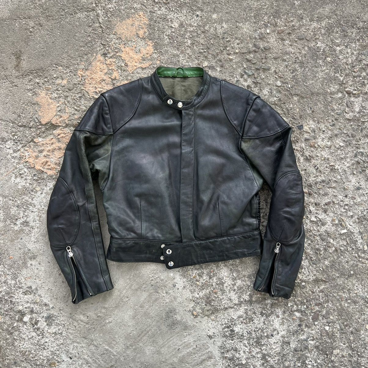Leather × Leather Jacket × Vintage Vintage Genuine Real Leather Jacket ...