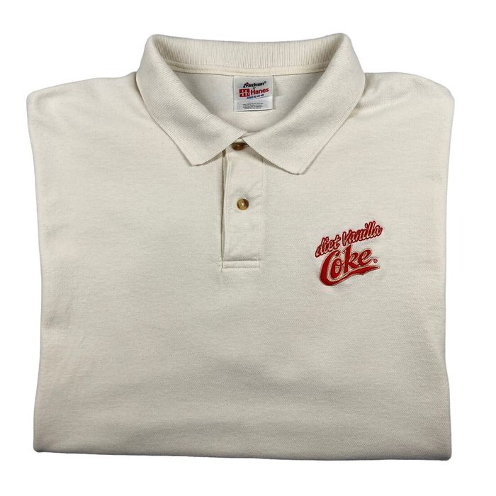 Coca Cola Coca-Cola Polo Shirt Men XL VINTAGE Diet Vanilla Coke 90's M ...
