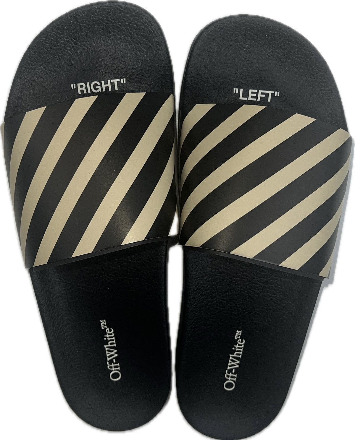 Off-White Off-White Diagonal Slides | Grailed