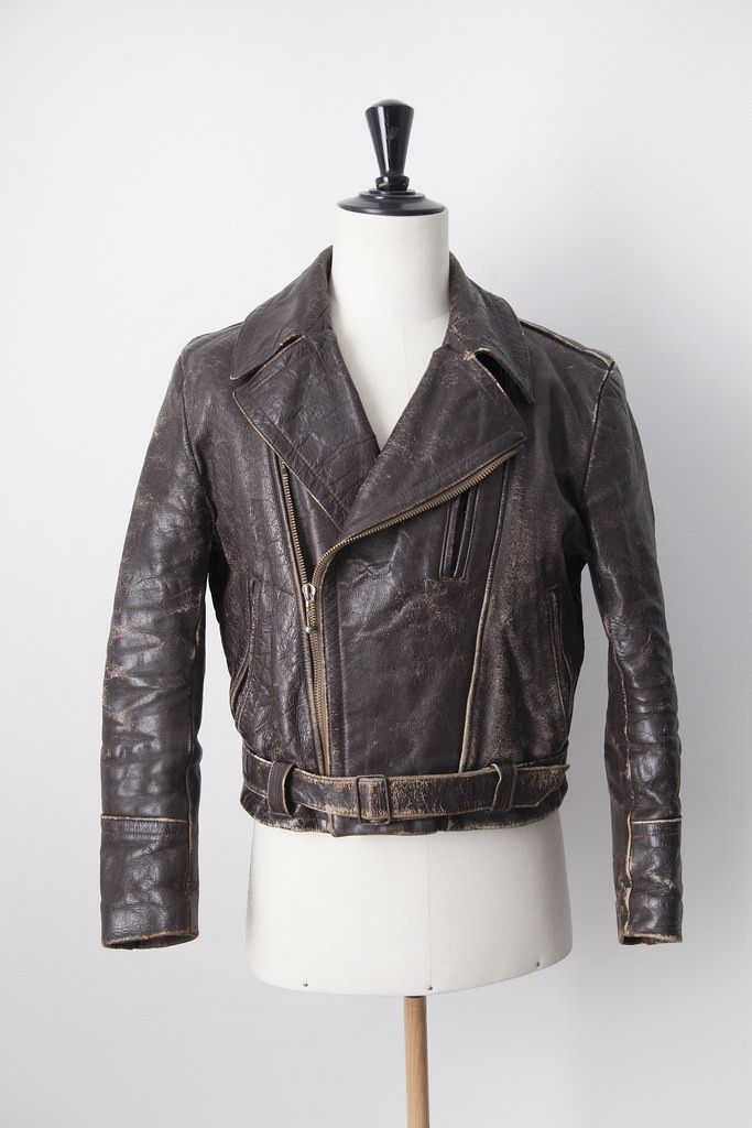 Vintage 1950's German perfecto leather jacket | Grailed