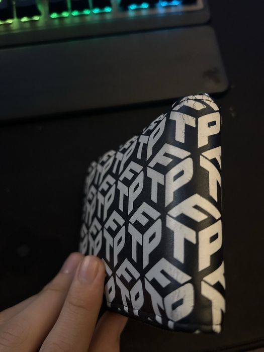 Fuck The Population FTP Dimension Logo Black Leather Wallet | Grailed