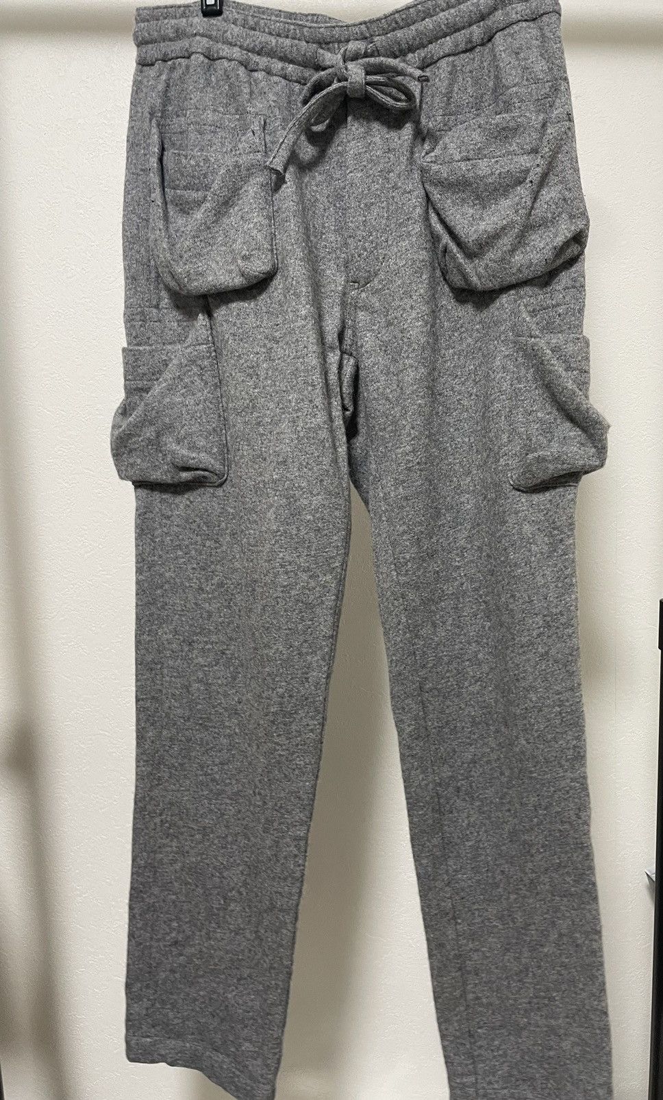 Number (N)ine number nine wool POCKET SWEATPANTS | Grailed