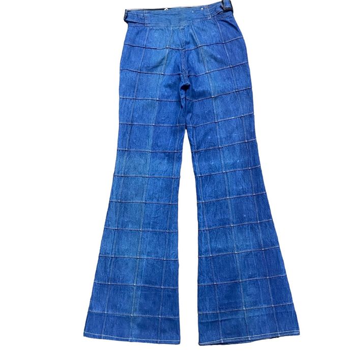 Vintage CONDOR DE CALIFORNIA Reconstucted Denim Bell Bottom Jeans | Grailed