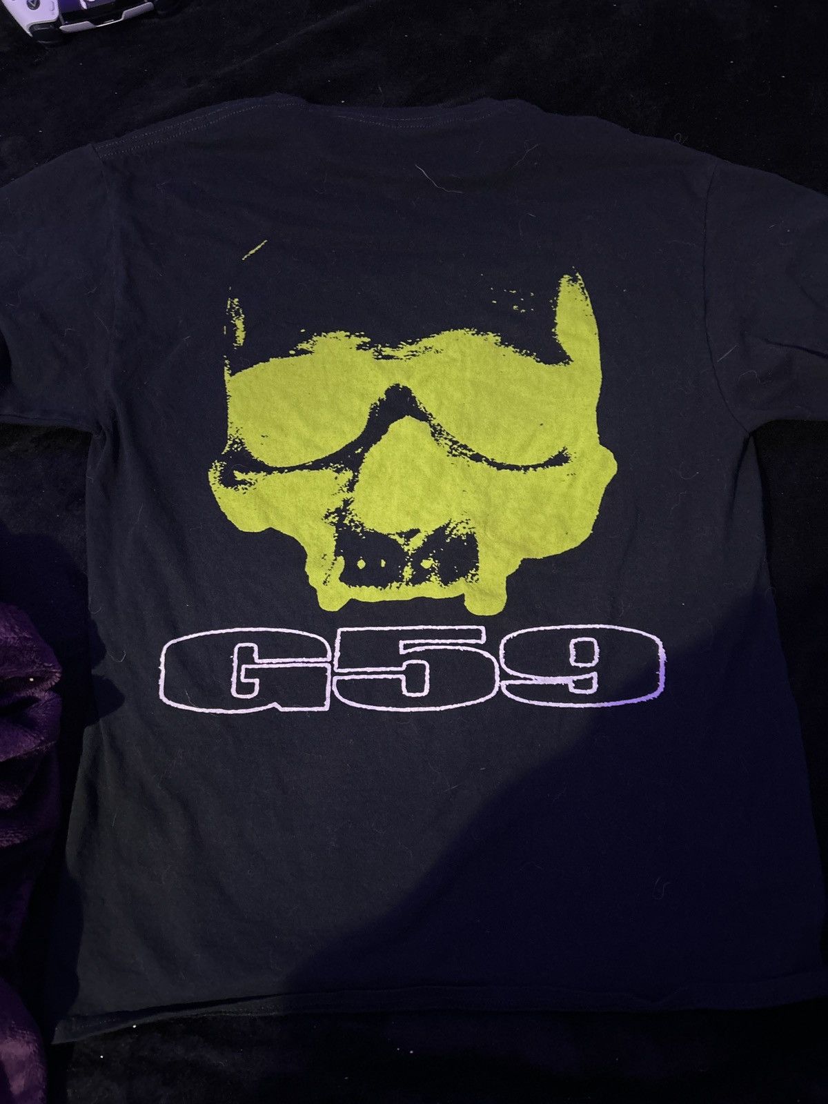 G59 Records Grey day eu exclusive neon skull g59 tee | Grailed