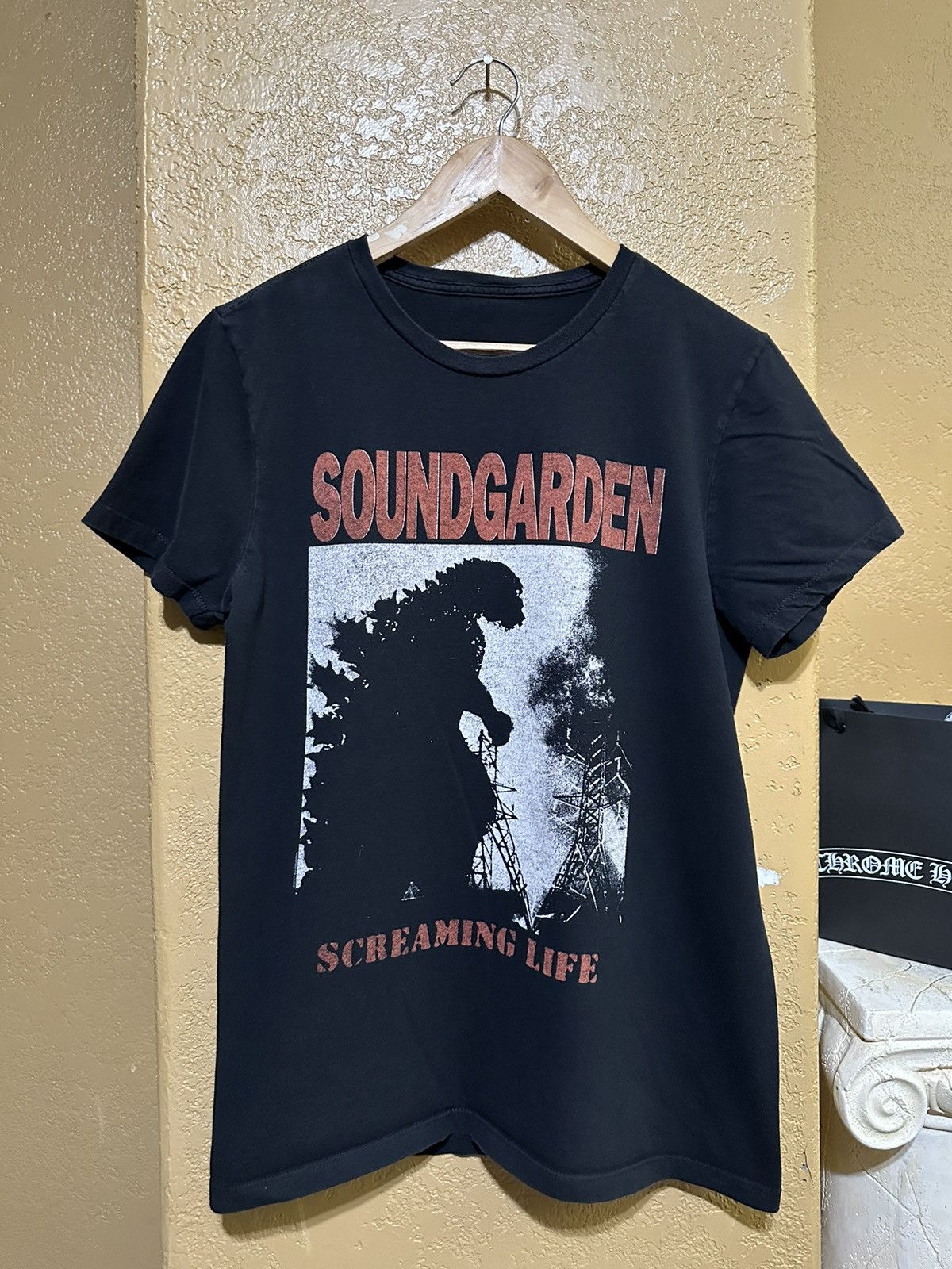Vintage Official Soundgarden Screaming Life Godzilla Tee Medium Punk ...