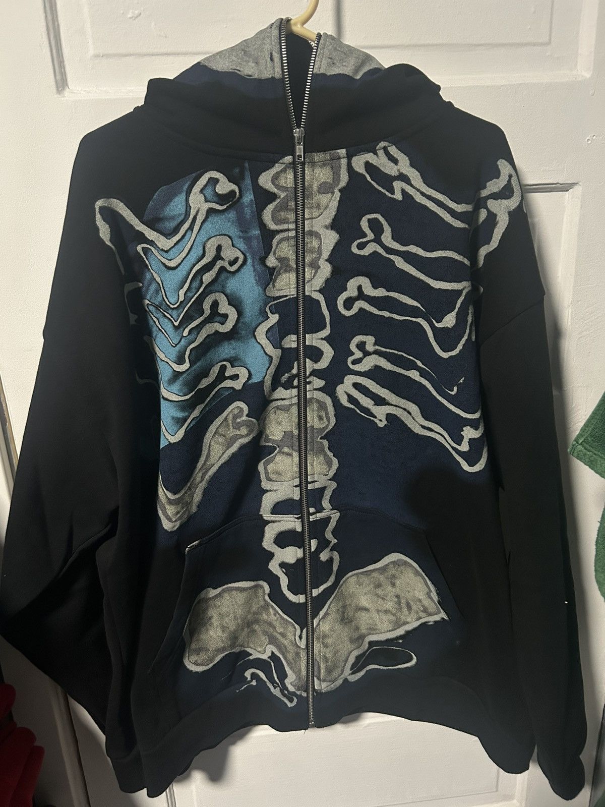 Fragment Design × Travis Scott Travis Scott Fragment Skeleton Zip Up ...