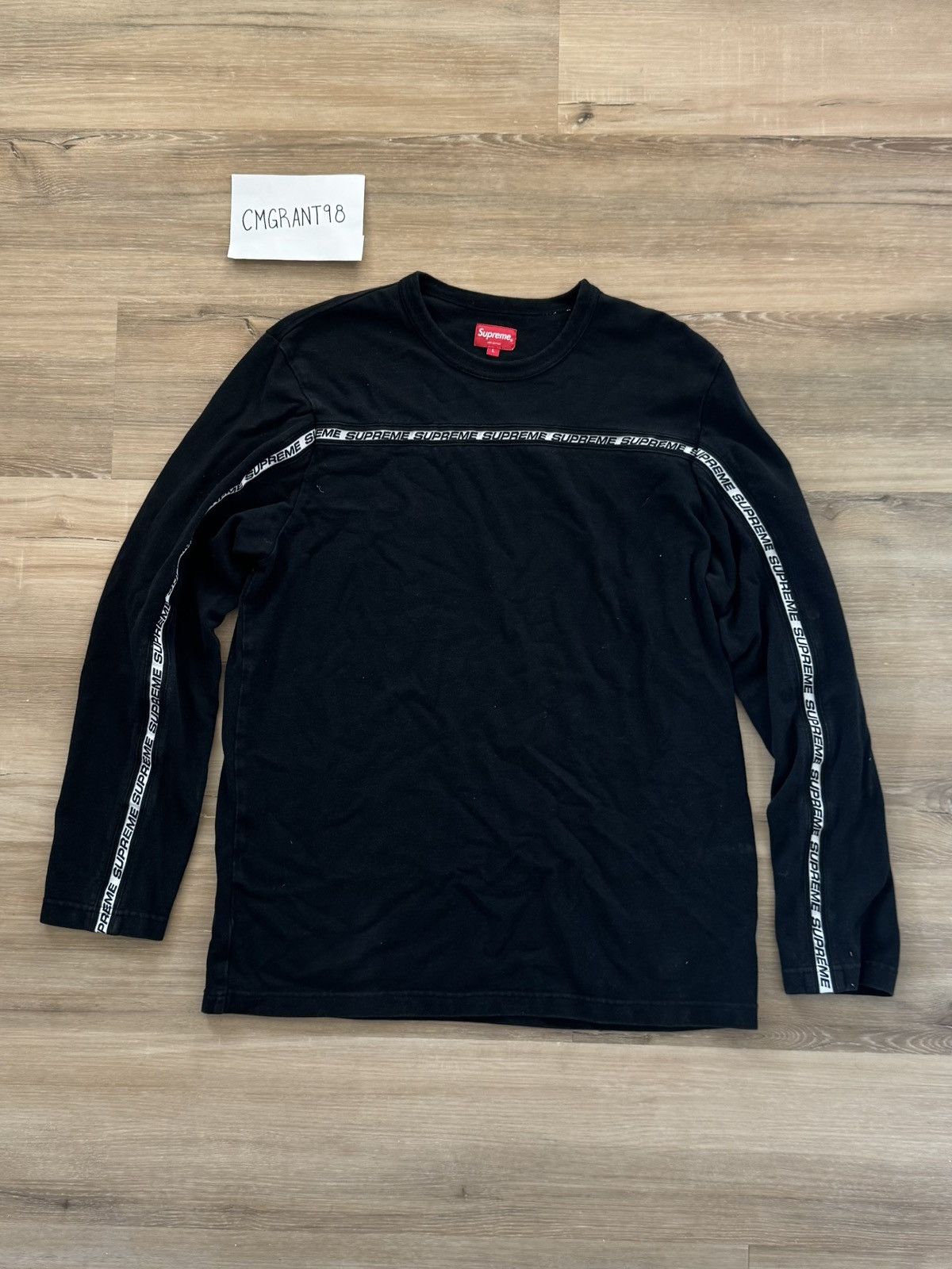 Supreme Supreme Tape Stripe Long Sleve | Grailed