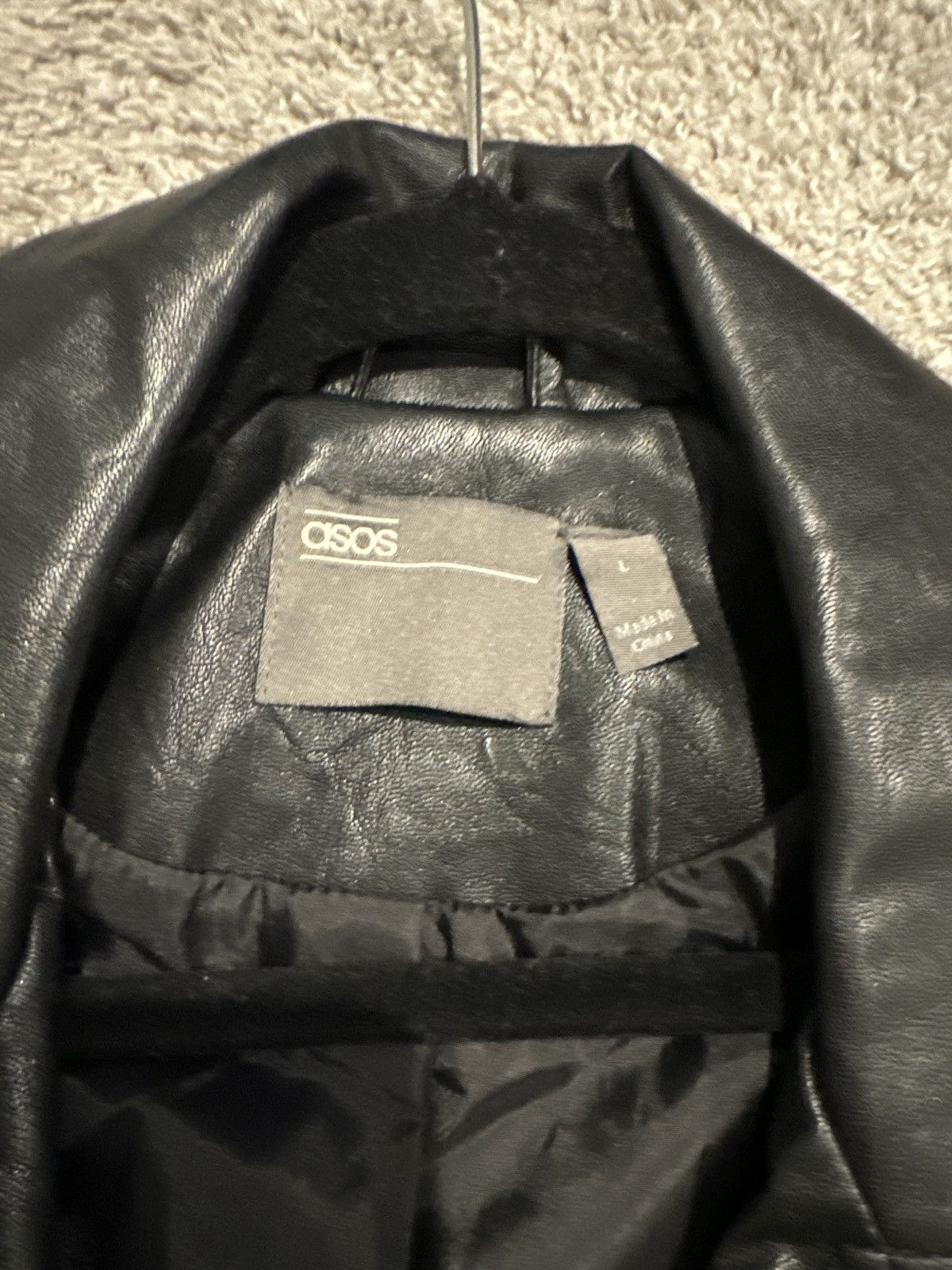 Asos Faux Leather with Patch | Grailed