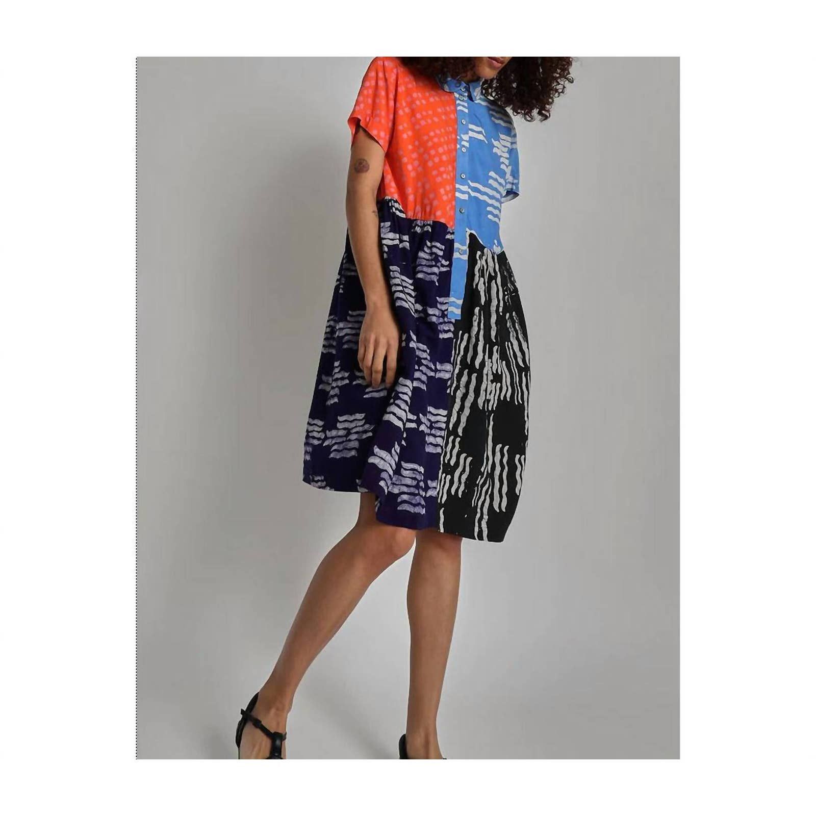 Designer OSEI-DURO Helia Dress In Directions Print | Grailed